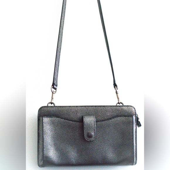 Coach | Bags | Shiny Sparkly Gunmetal Color Coach Purse Crossbody Purse ...